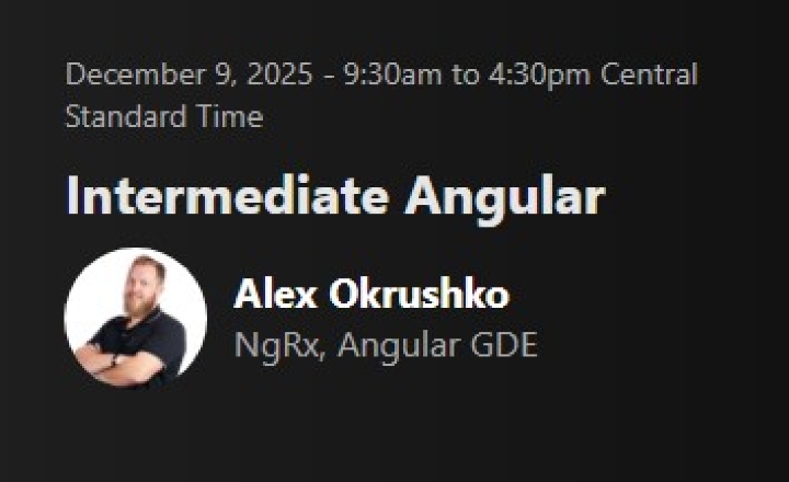 Angular: уровень Intermediate | Alex Okrushko