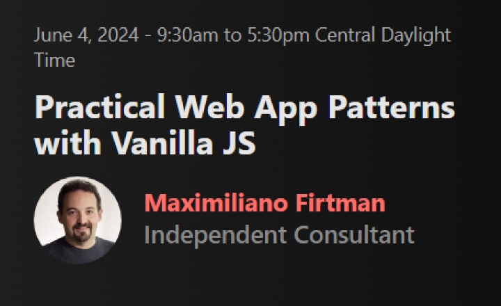Эффективные паттерны для веб-приложений с Vanilla JS | frontendmasters