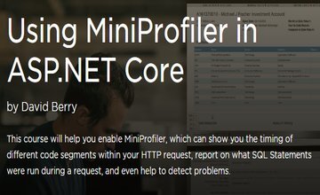 Использование MiniProfiler в ASP.NET Core | pluralsight