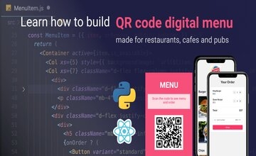 Конструктор цифрового QR Меню (Python/Django + React) | PythonYoga