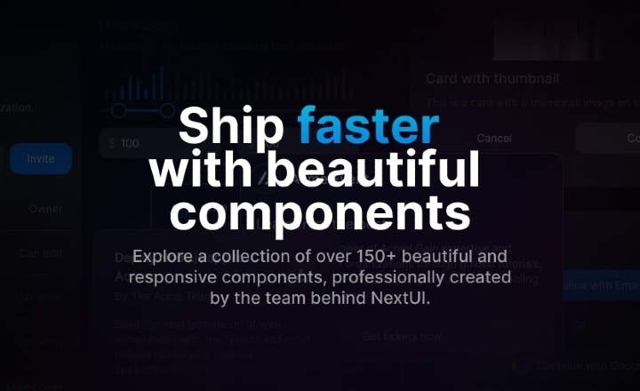NextUI Pro (Heroui Pro) | nextui.org