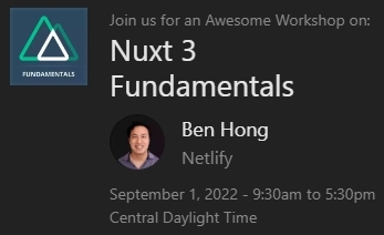 Основы Nuxt 3 | Ben Hong