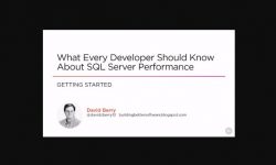 Все о производительности SQL Server - Видеоуроки | pluralsight