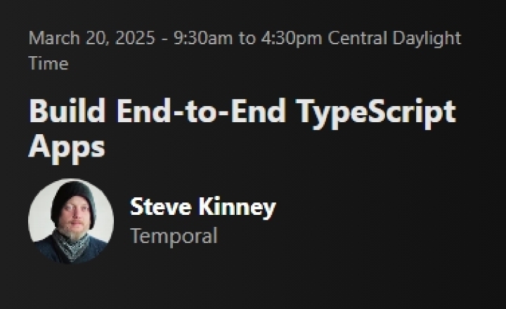 Разработка end-to-end приложений с TypeScript | frontendmasters