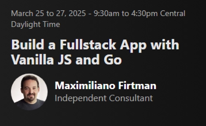 Создание Fullstack-приложения на Vanilla JS и Go | frontendmasters